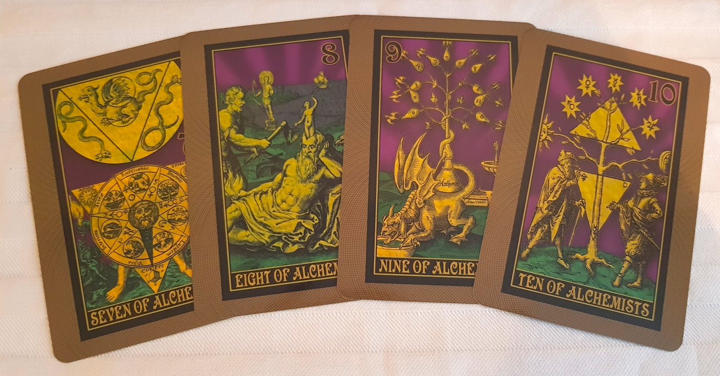 AlcheMystic Woodcut Tarot | Review | The Queen's Sword